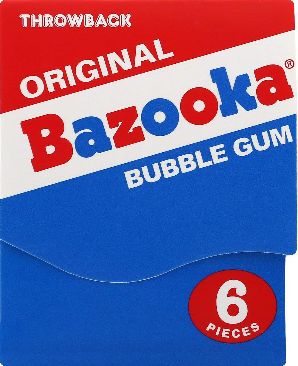 Original Bazooka Bubble Gum - Throwback Pack | The Happy Popcorn Co ...