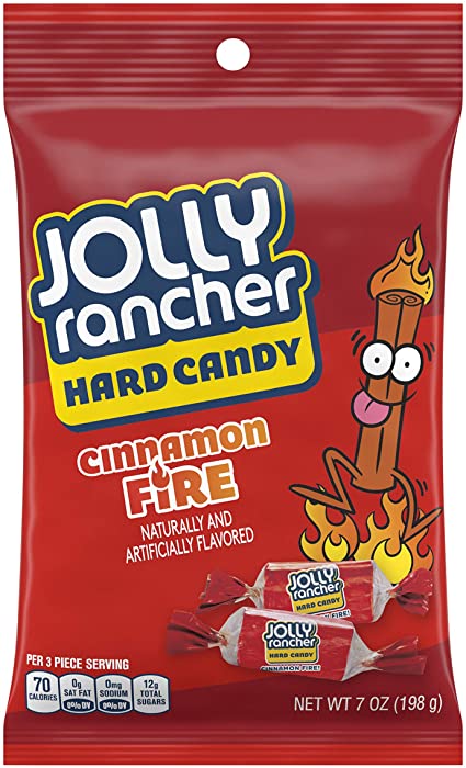Jolly Rancher Cinnamon Fire Peg Bag | The Happy Popcorn Co - Online