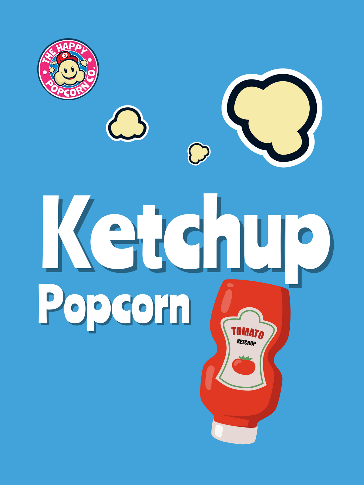 Ketchup Popcorn | The Happy Popcorn Co - Online