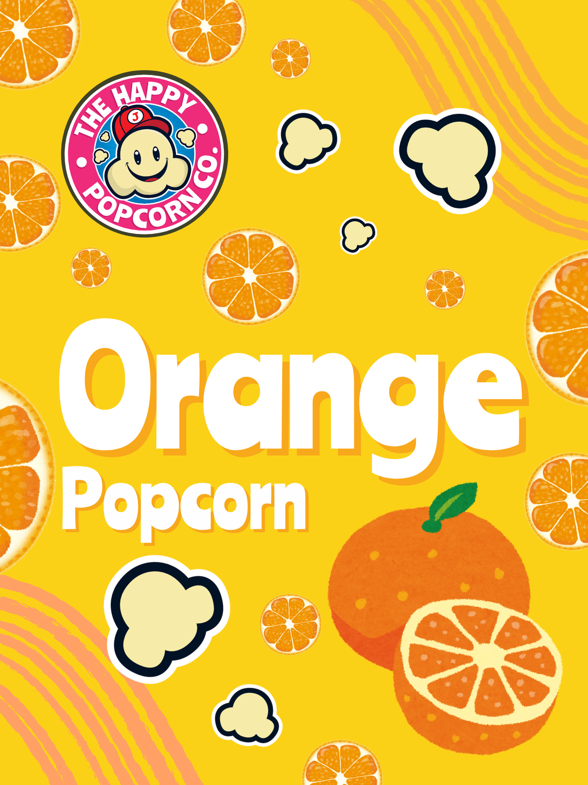 Orange Popcorn – The Happy Popcorn Co - Online