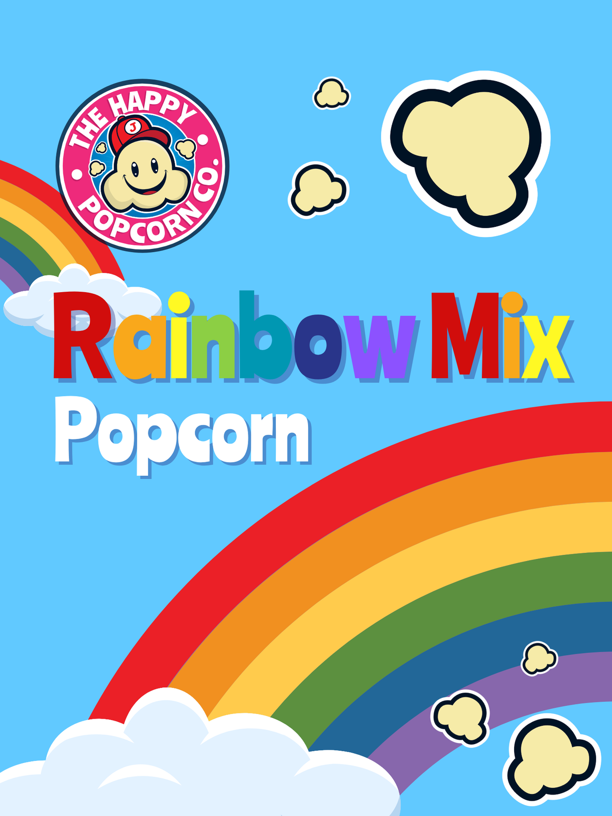 Rainbow Mix Popcorn | The Happy Popcorn Co - Online