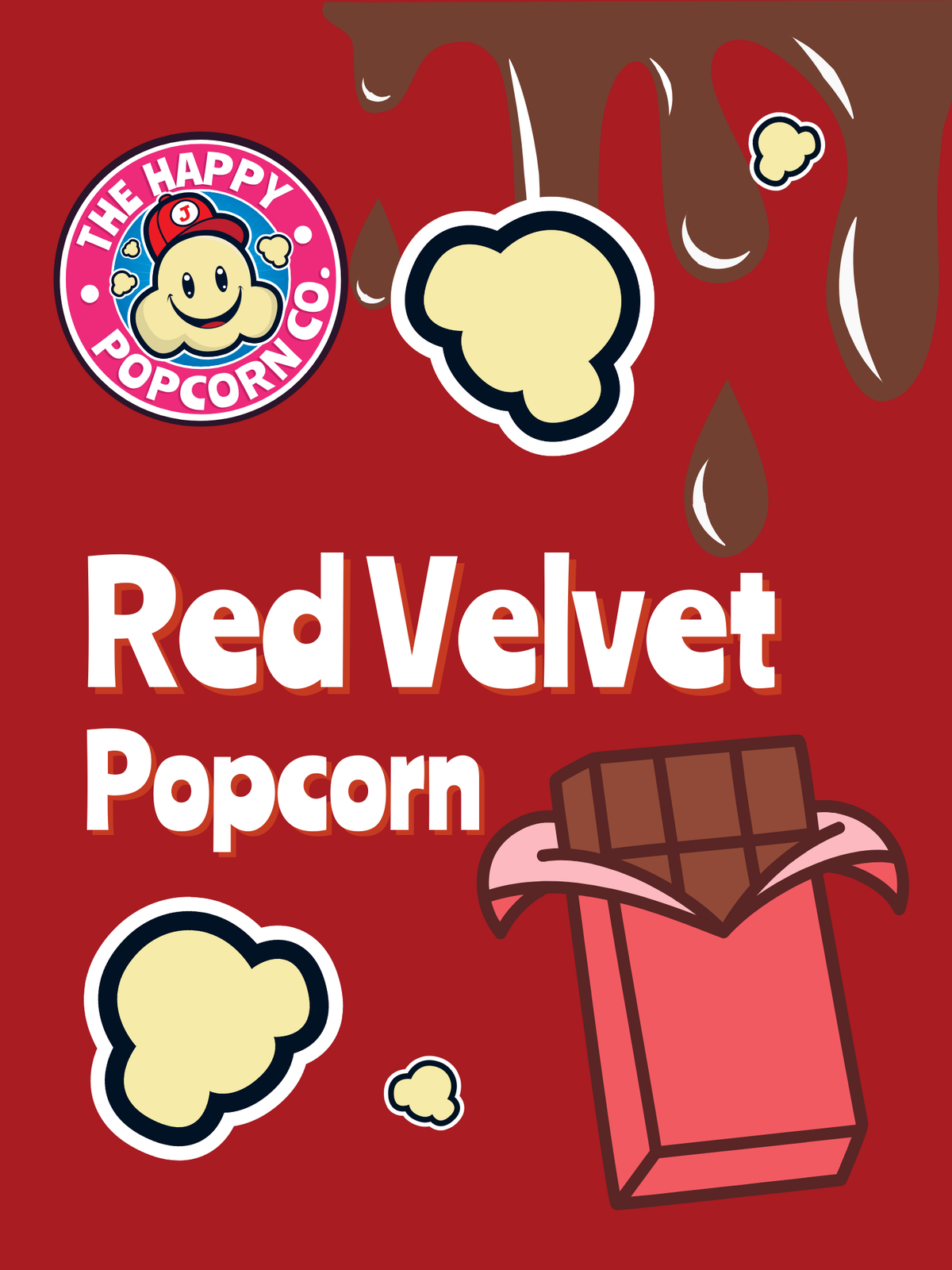 Red Velvet Popcorn | The Happy Popcorn Co - Online