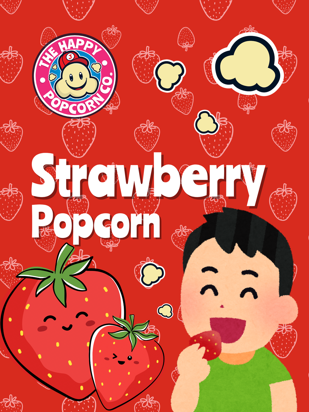 Strawberry Popcorn – The Happy Popcorn Co - Online