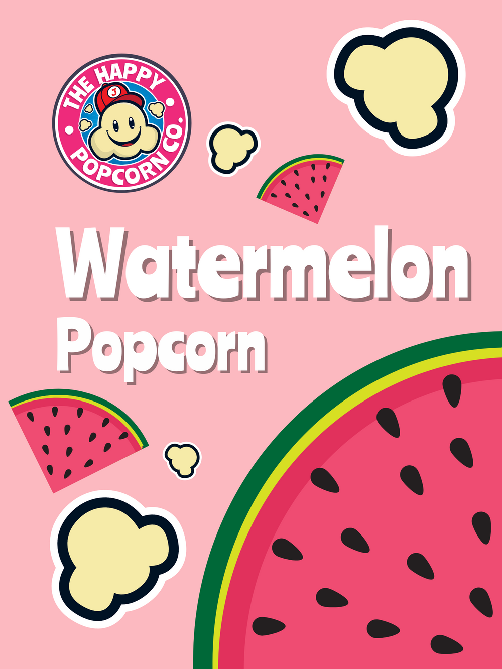 Watermelon Popcorn | The Happy Popcorn Co - Online